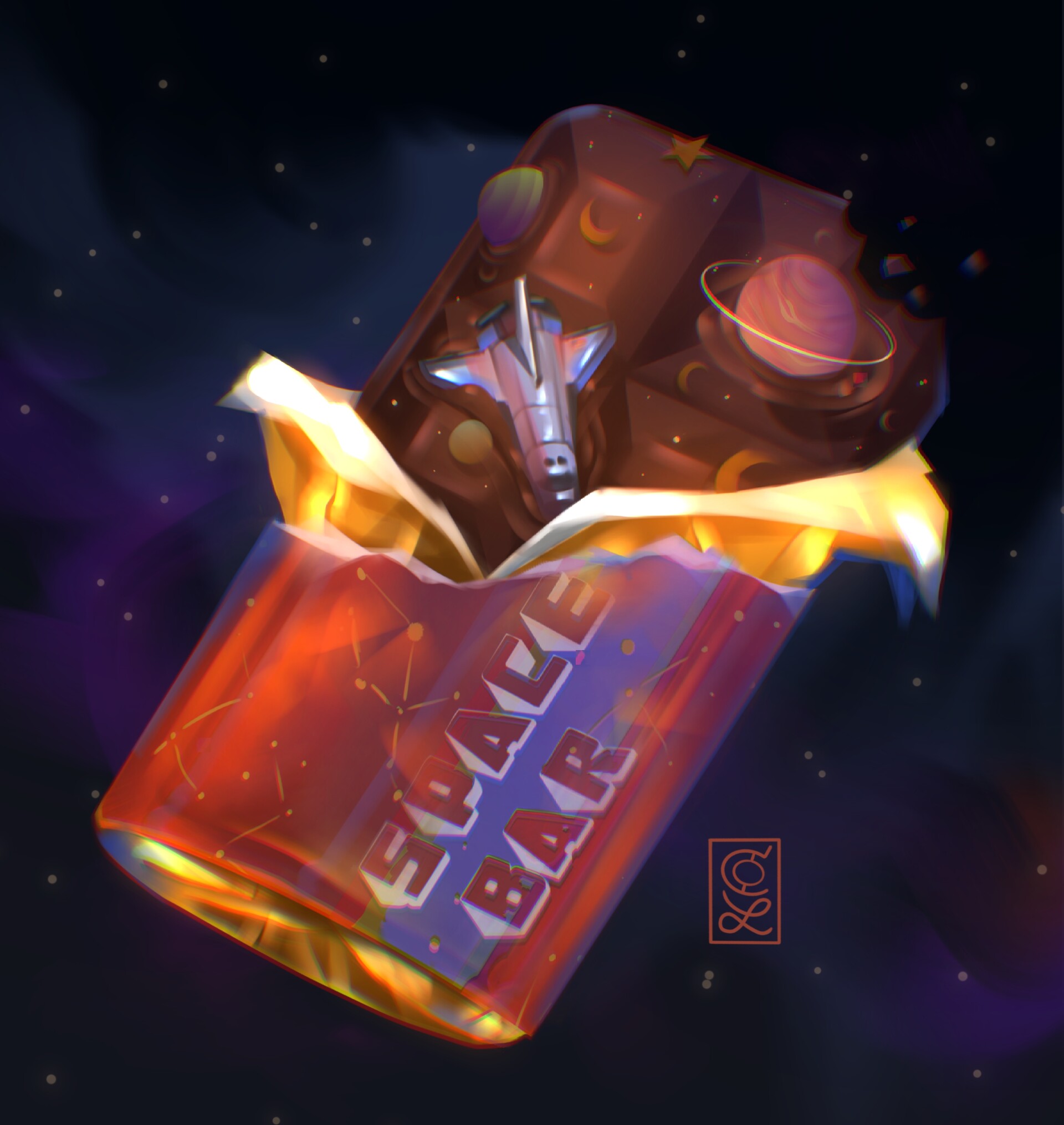 ArtStation - Space Chocolate Bar