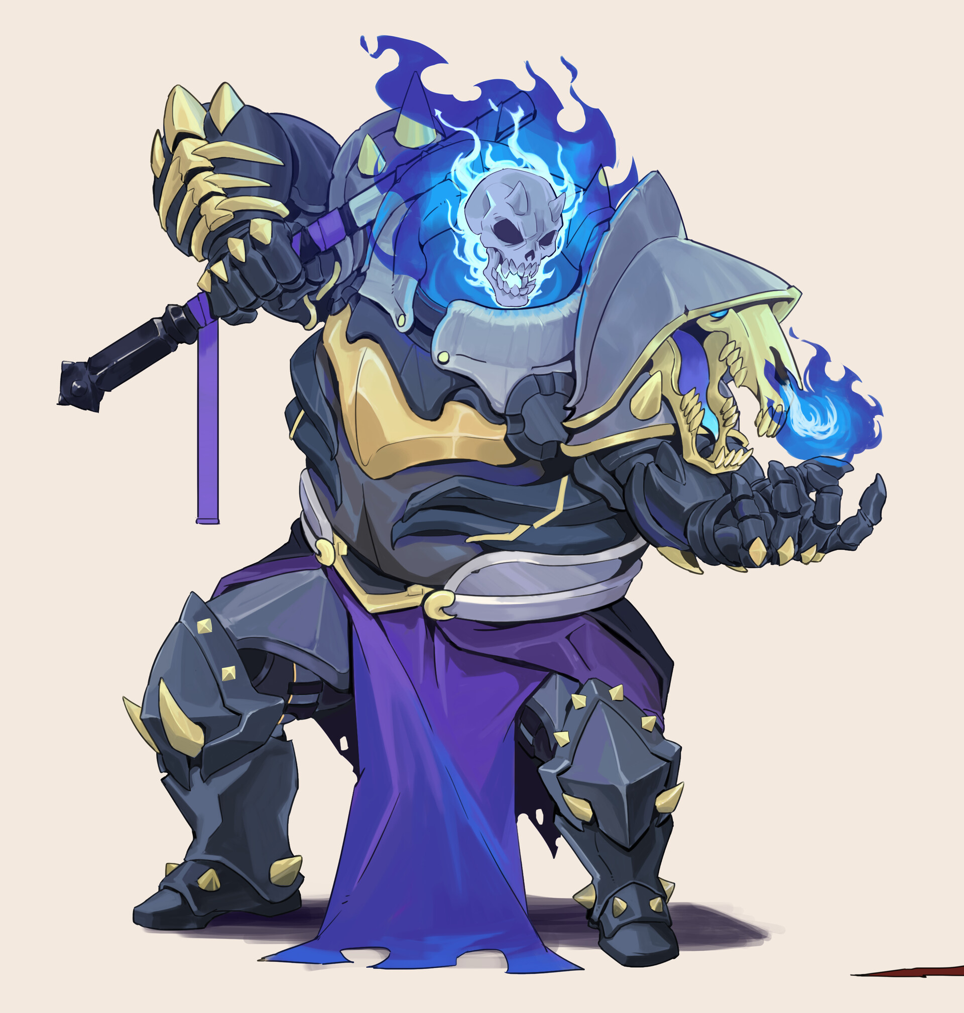 ArtStation - skull fire