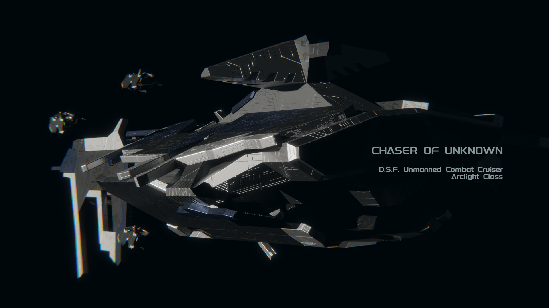 ArtStation - D.S.F. Arclight Class Unmanned Combat Cruiser