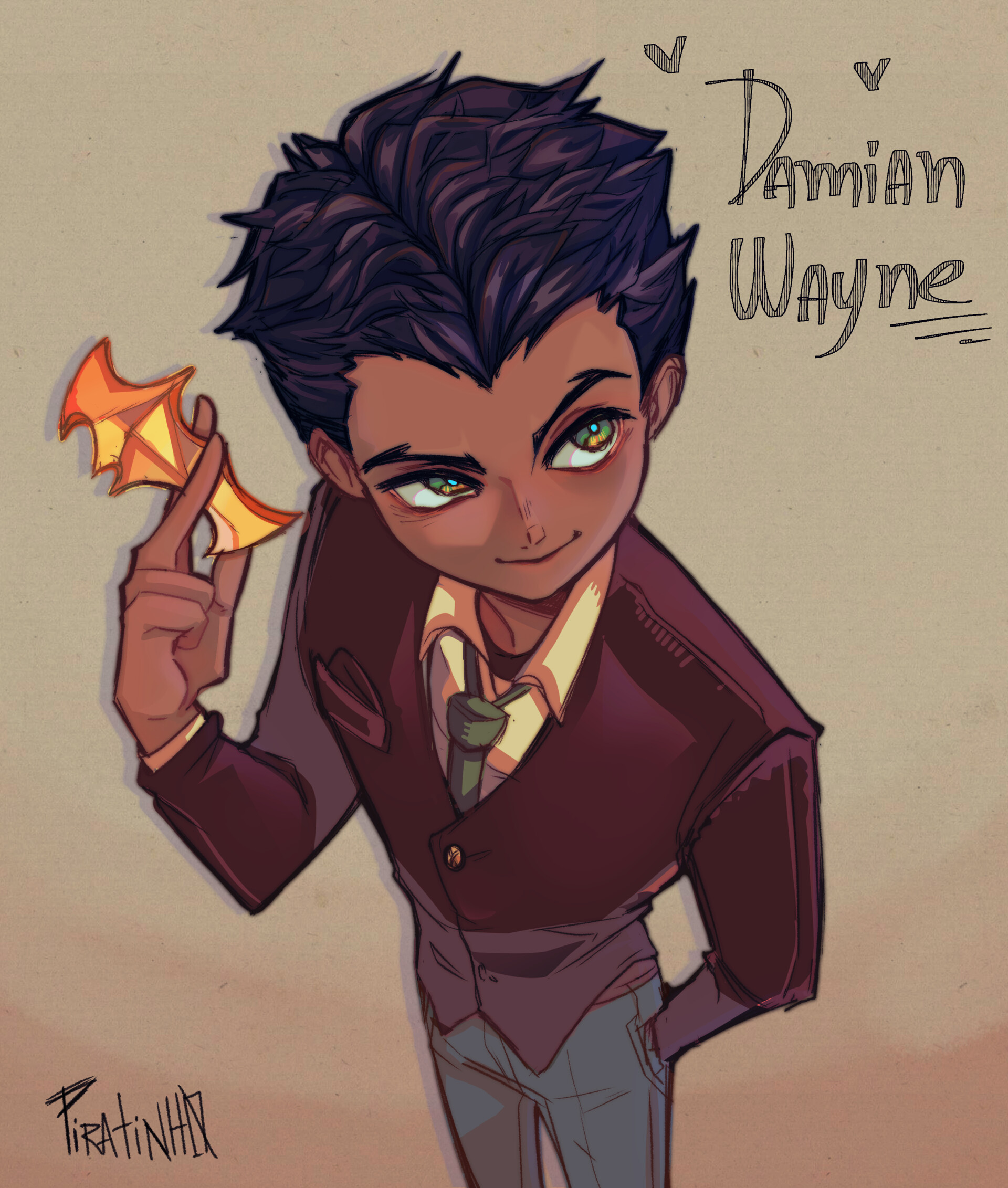 Artstation Damian Wayne Fanart