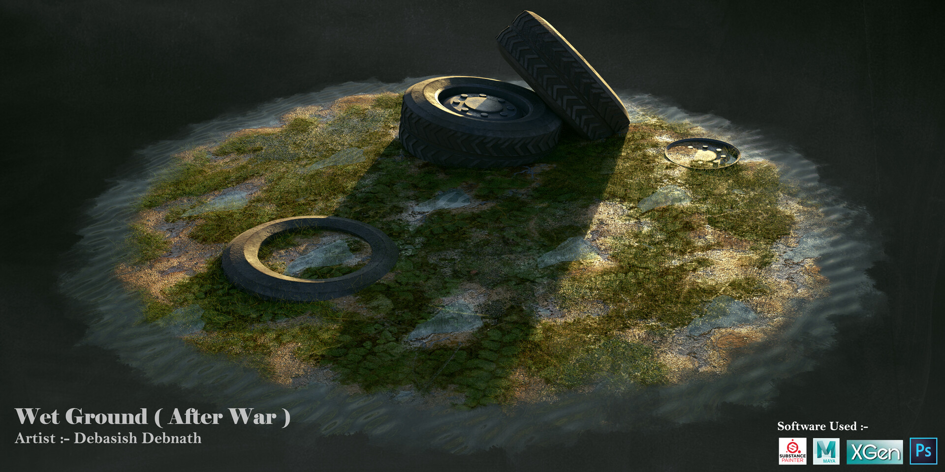 ArtStation - Wet Ground ( After War )