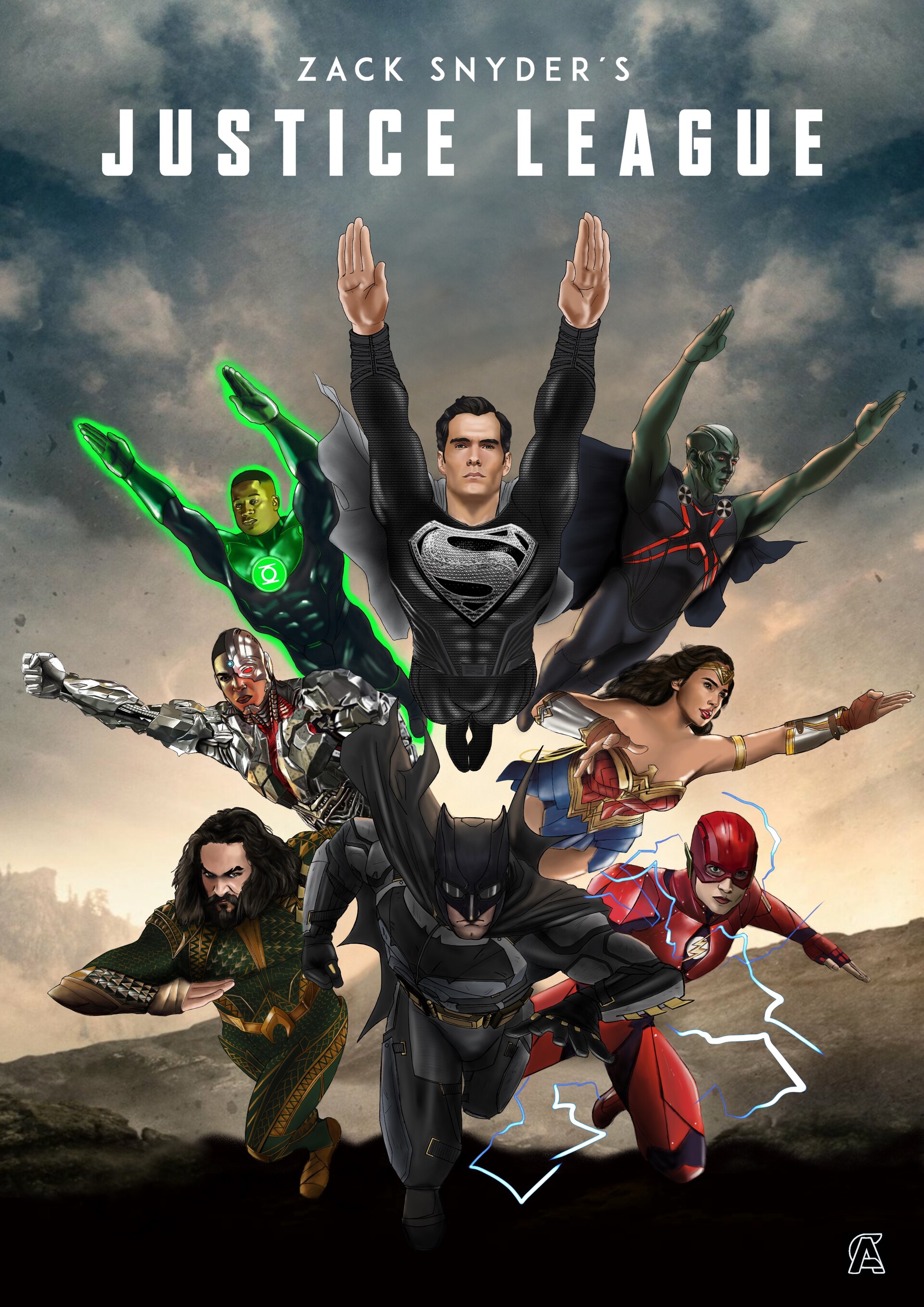 ArtStation - Illustration ZS JL style Alex Ross