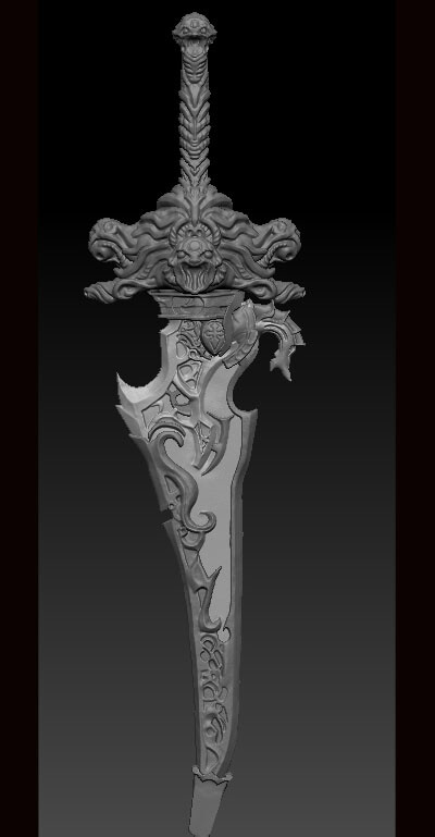 ArtStation - sword 3d modeling