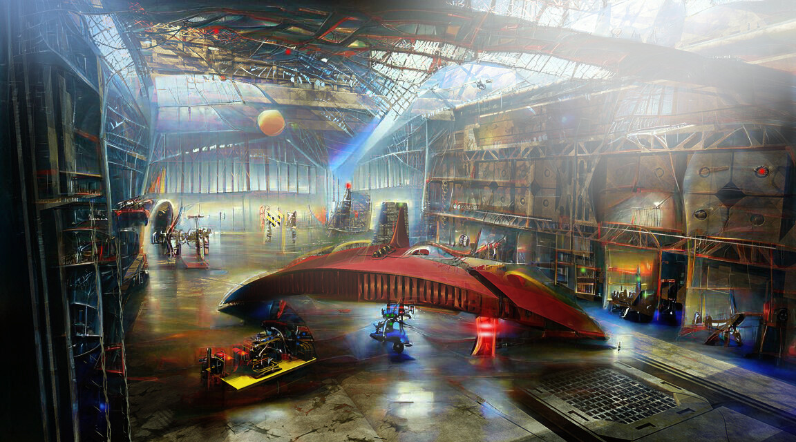 ArtStation - Time Machine Repair Shop.