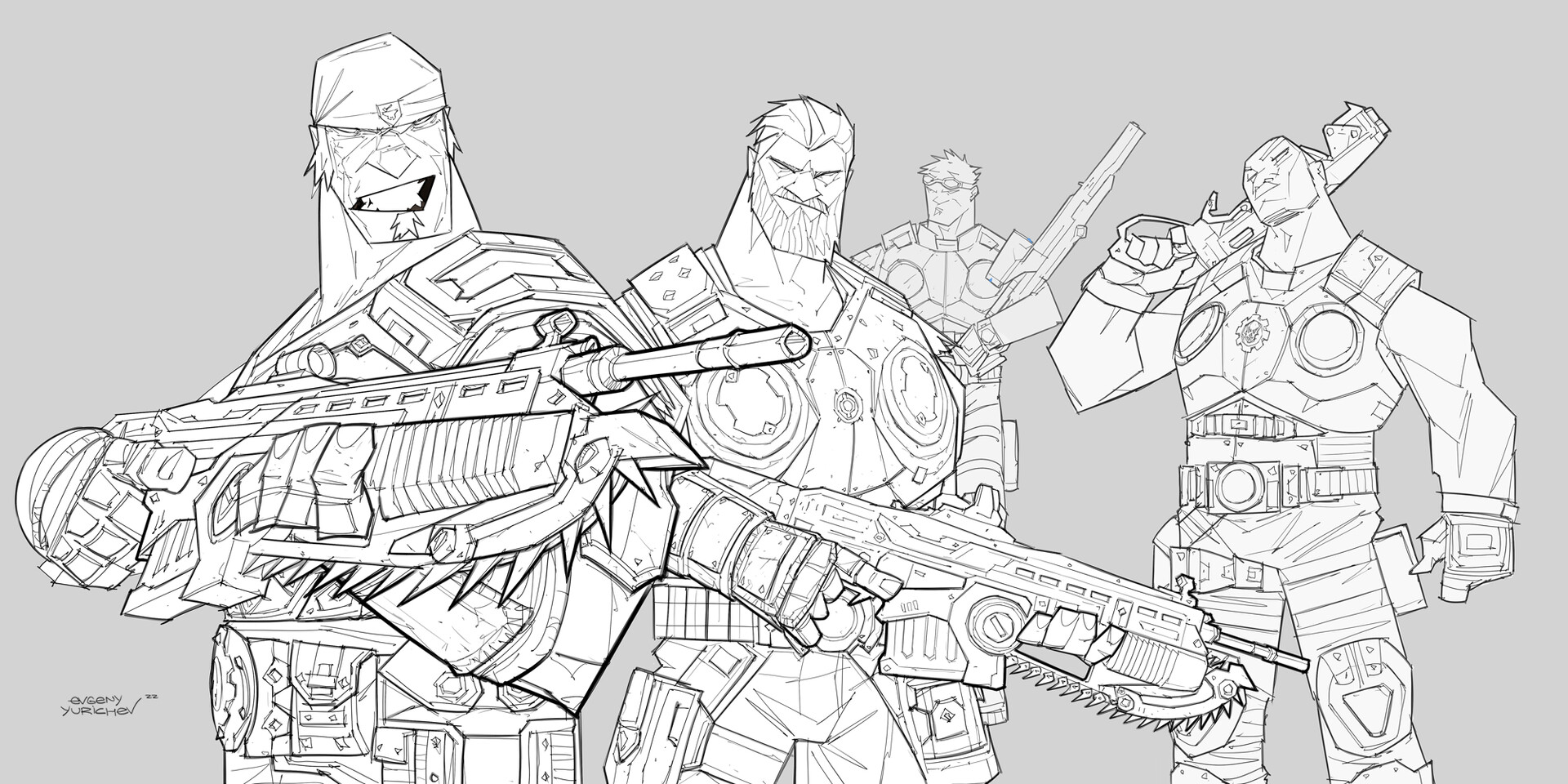 gears of war 2 coloring pages