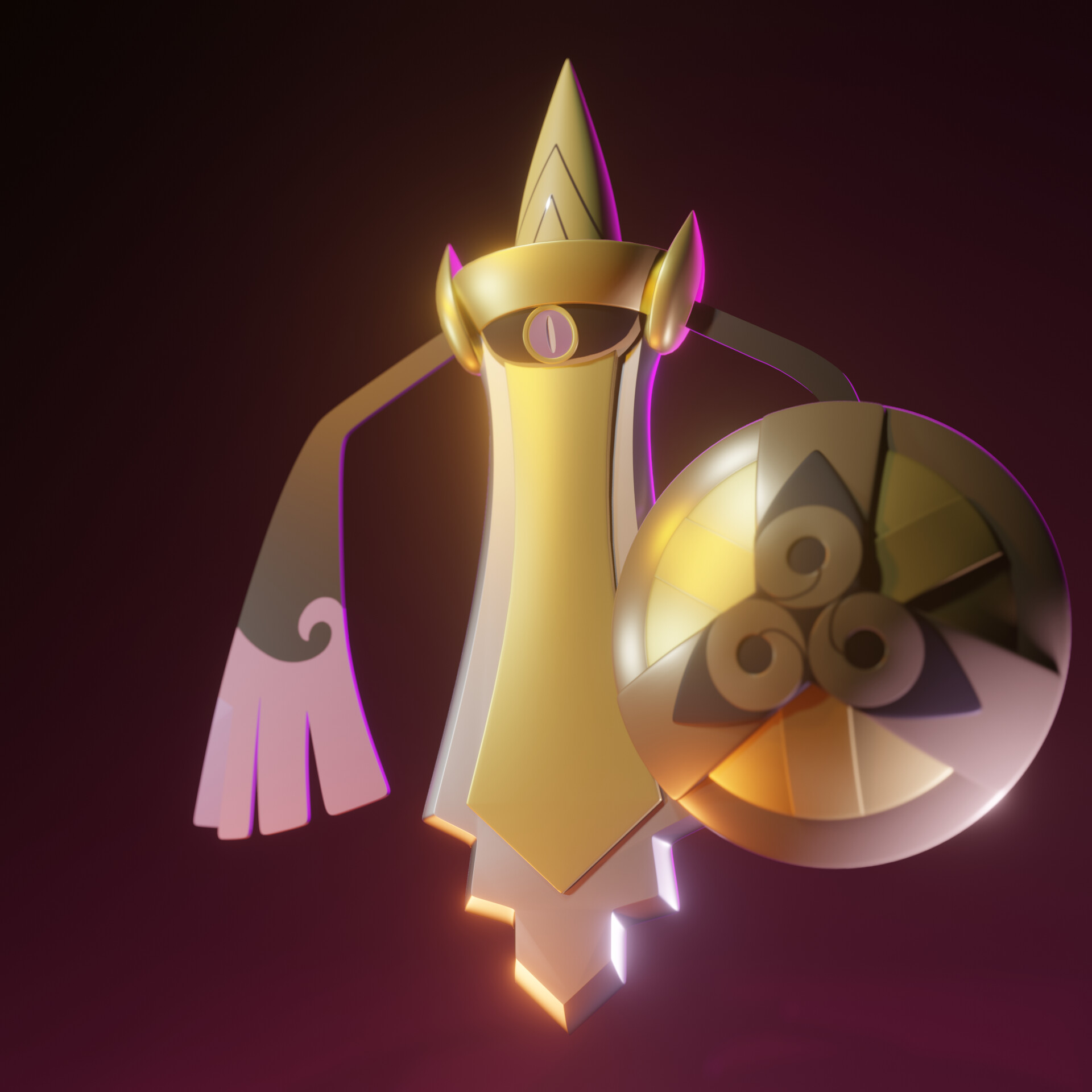 Blake Hogben - Aegislash Model Renders