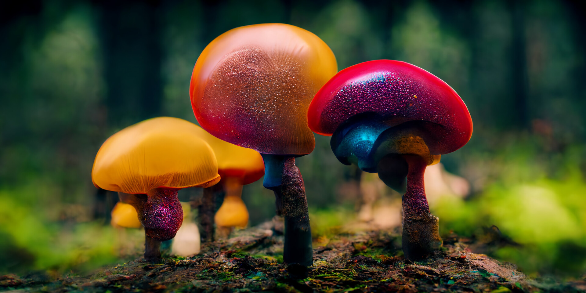 Colorful Mushrooms
