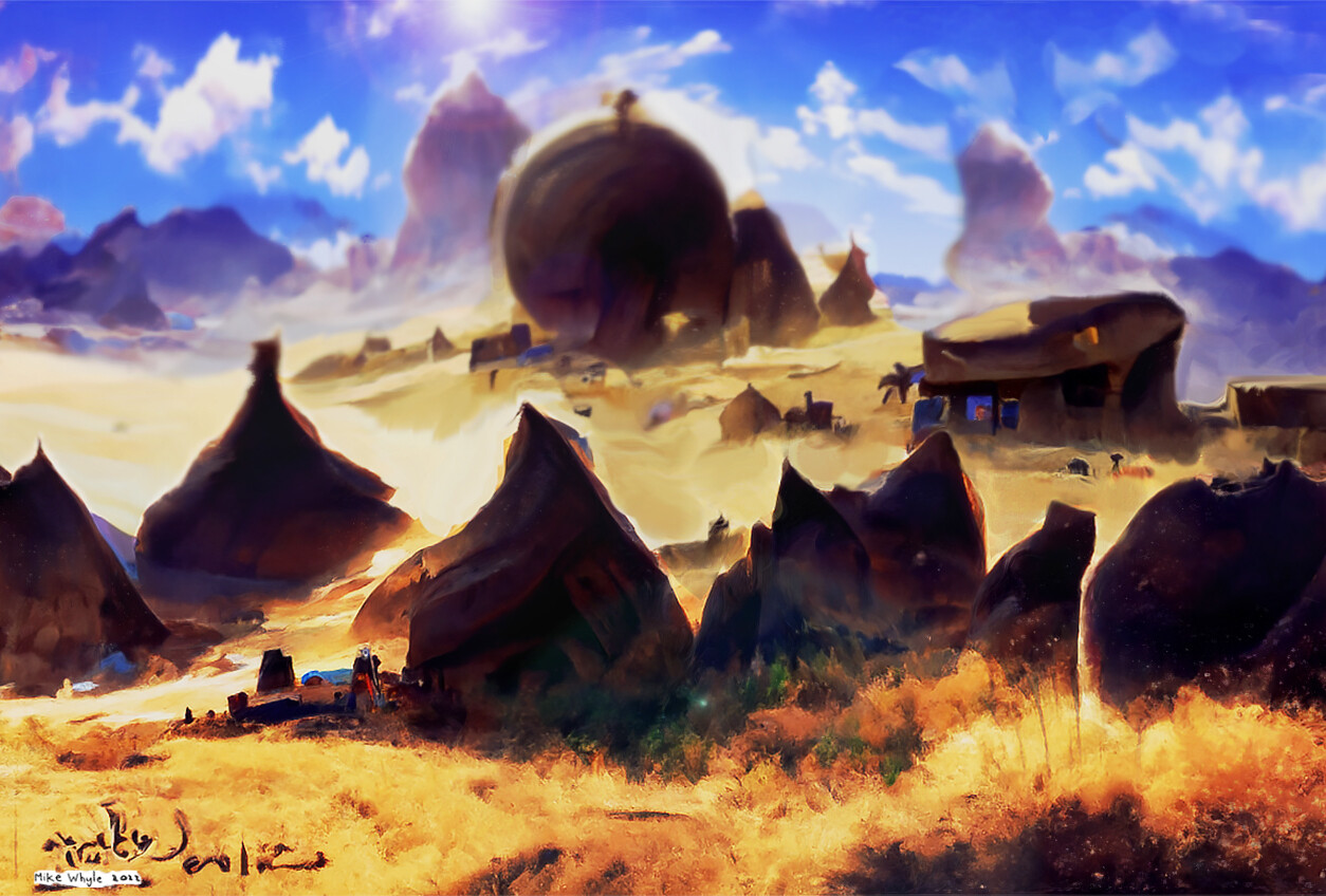 ArtStation - Desert Tribe Lands