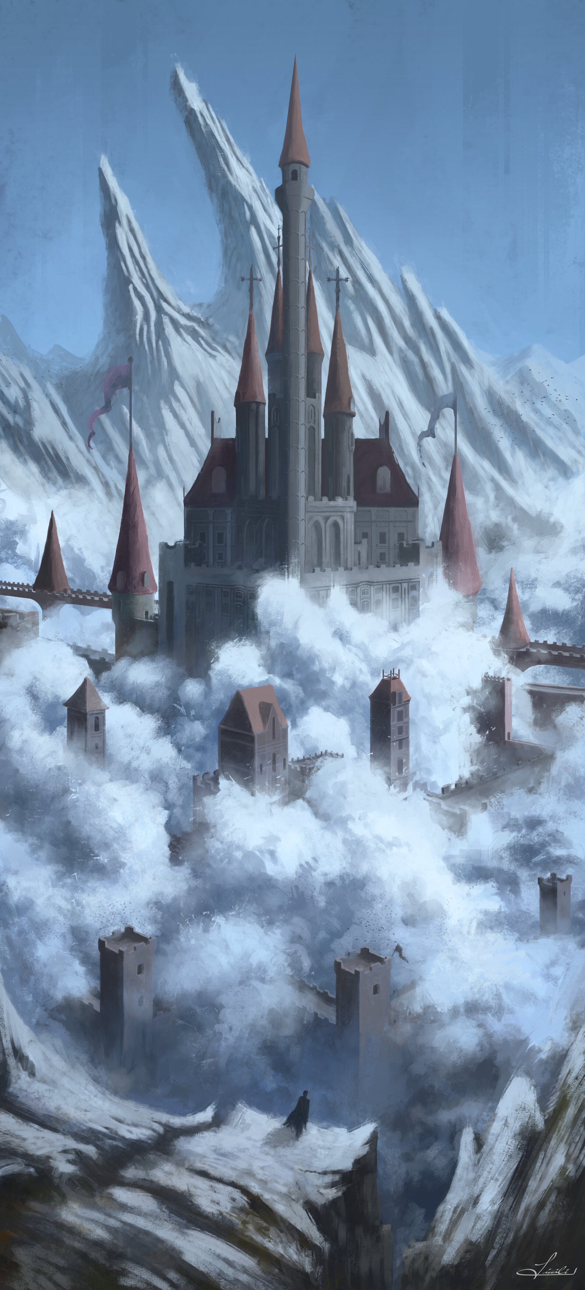 ArtStation - Castle above the Clouds