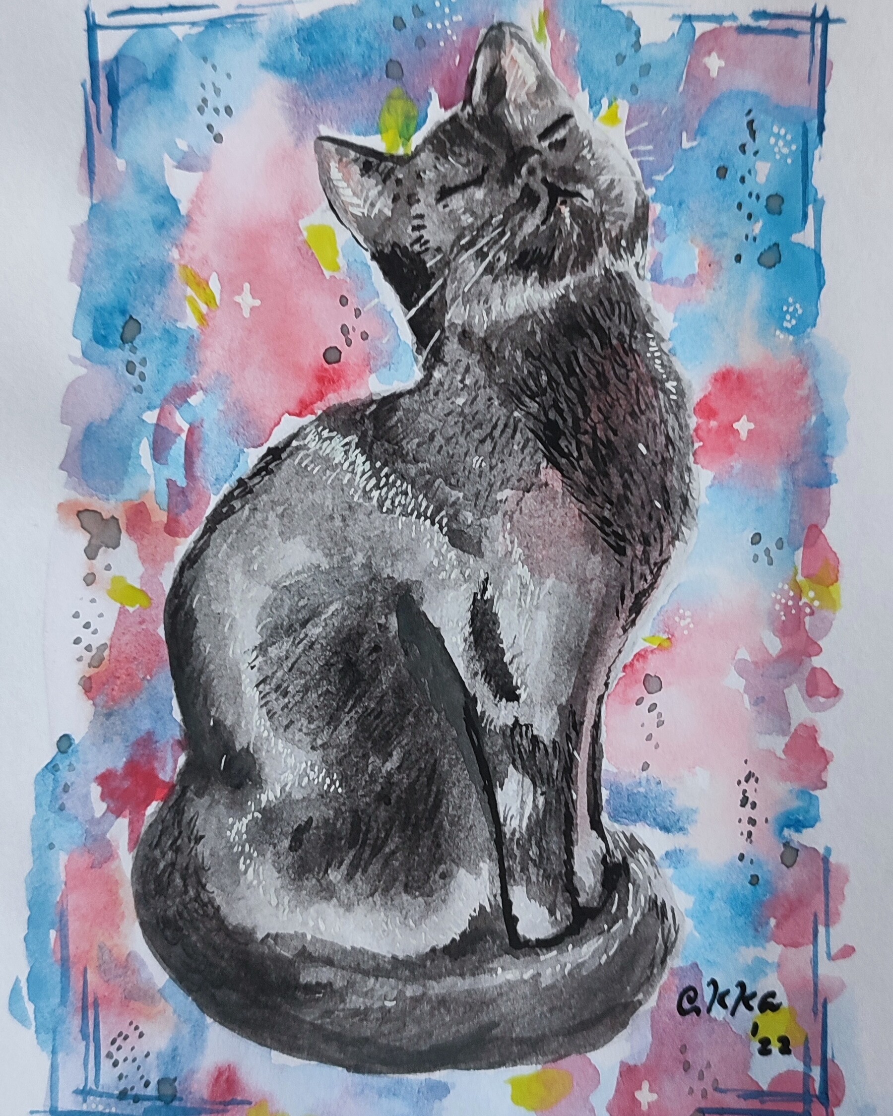 ArtStation - Cat in the sun