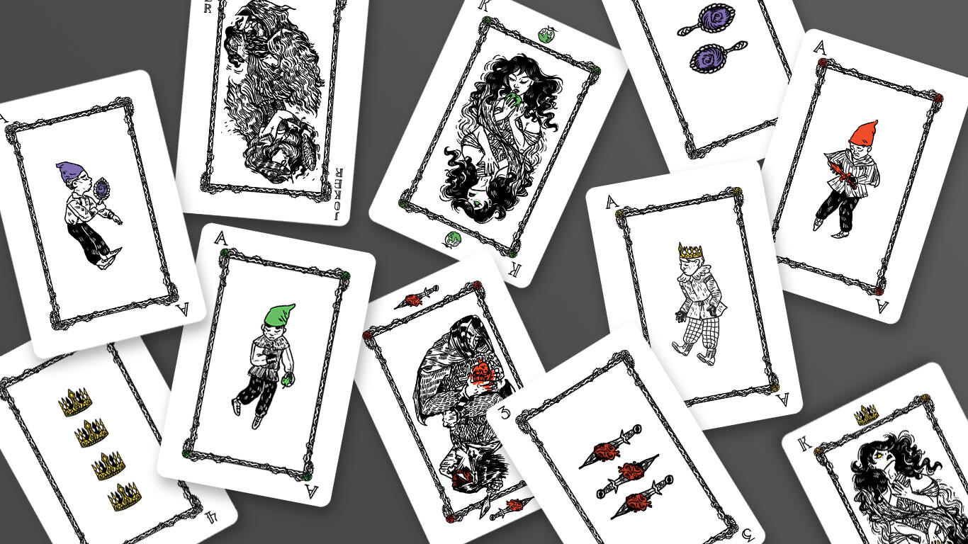 ArtStation - Snow white playing cards set