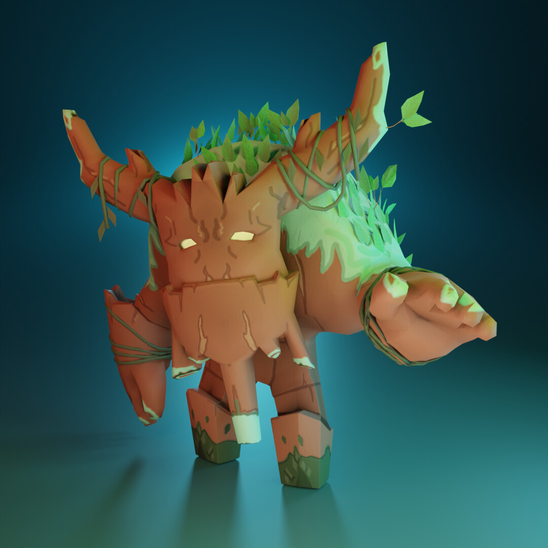 ArtStation - Low poly monsters