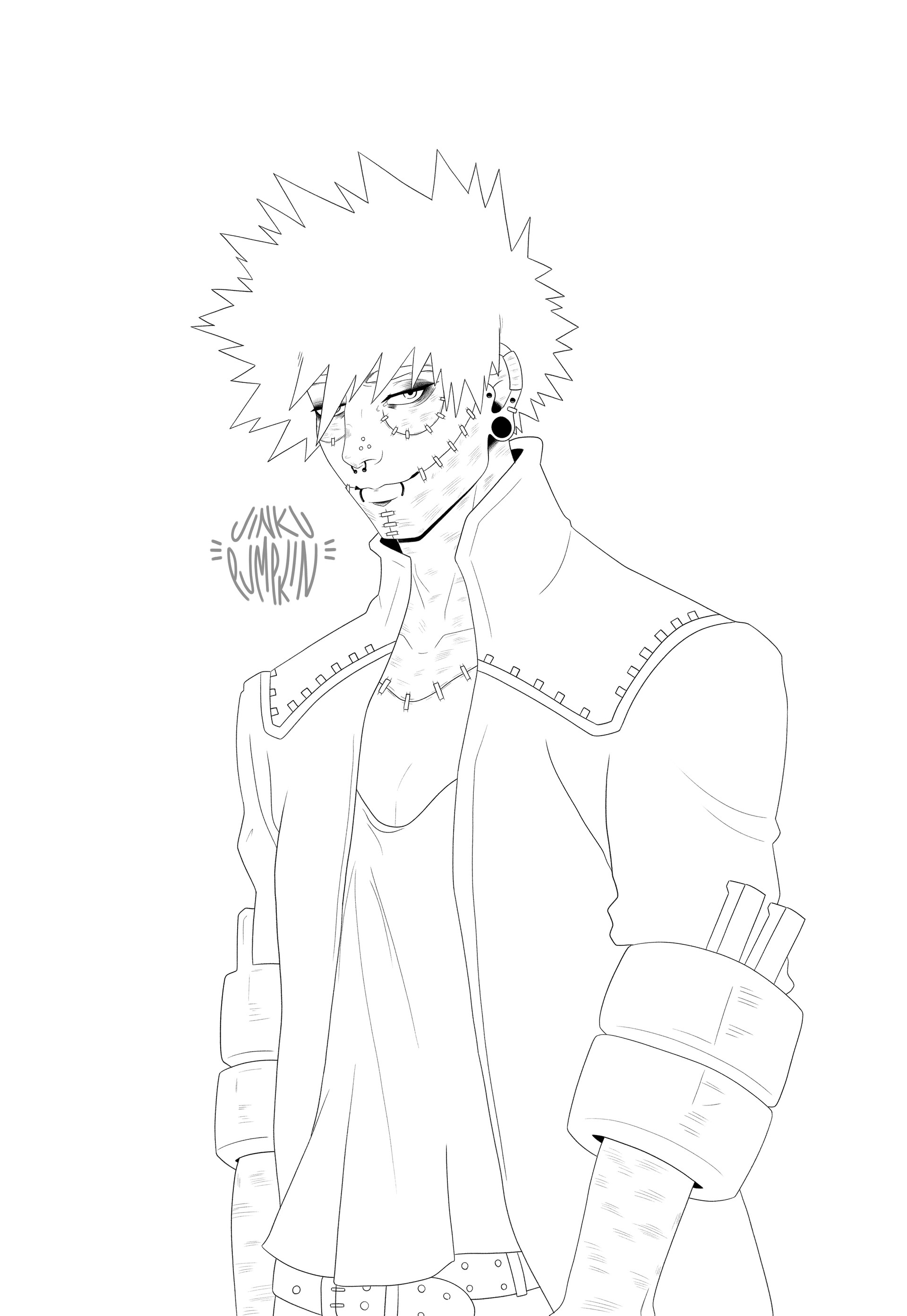 ArtStation - Dabi lineart