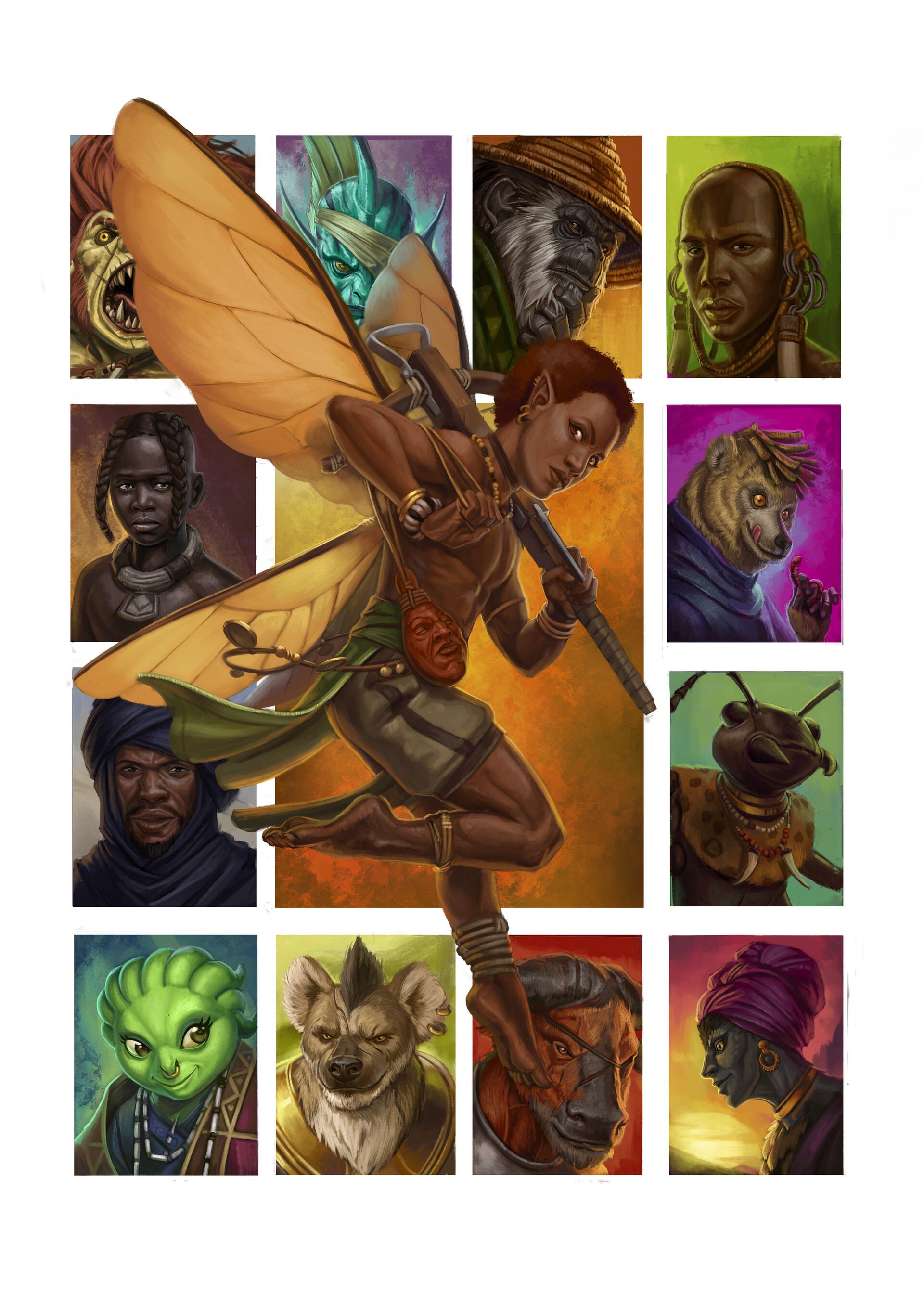 ArtStation - Kalymba - African Fantasy