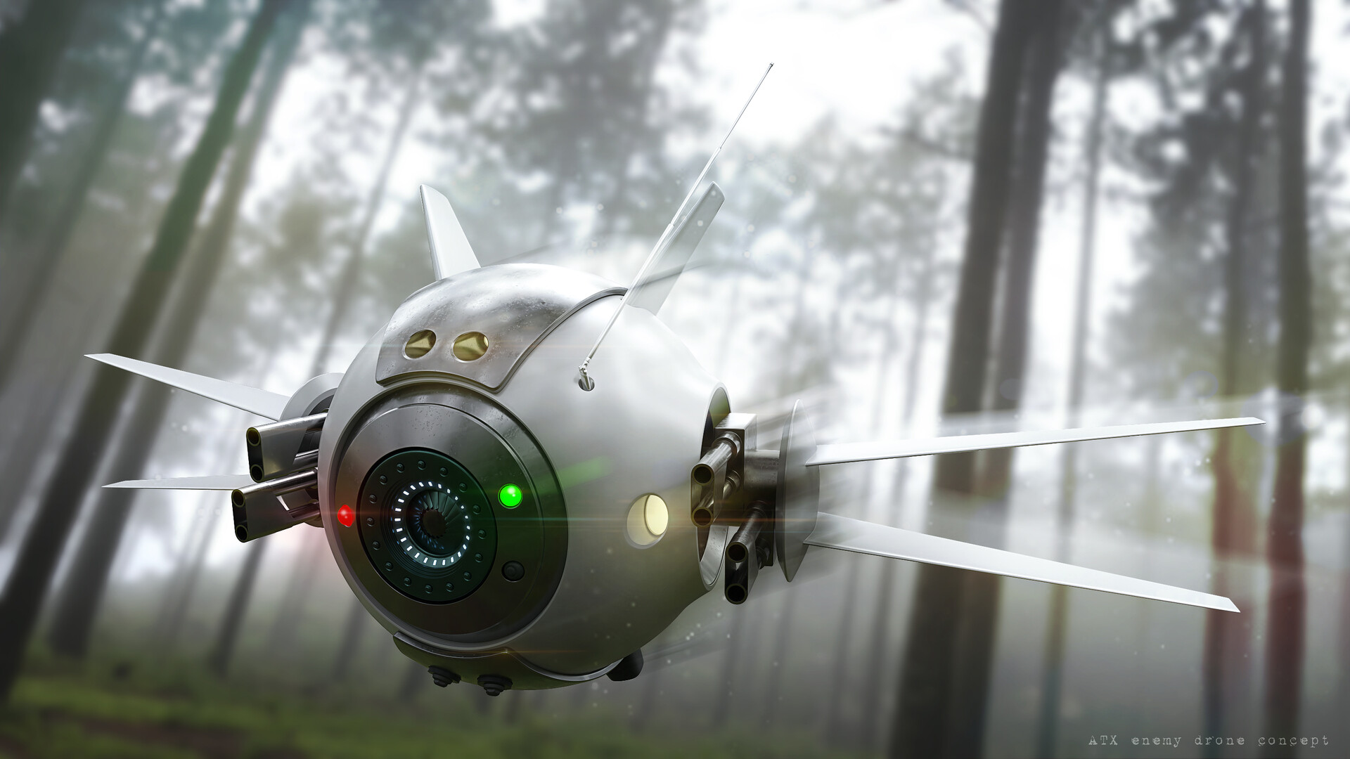 ArtStation - AT-X Enemy Drone.