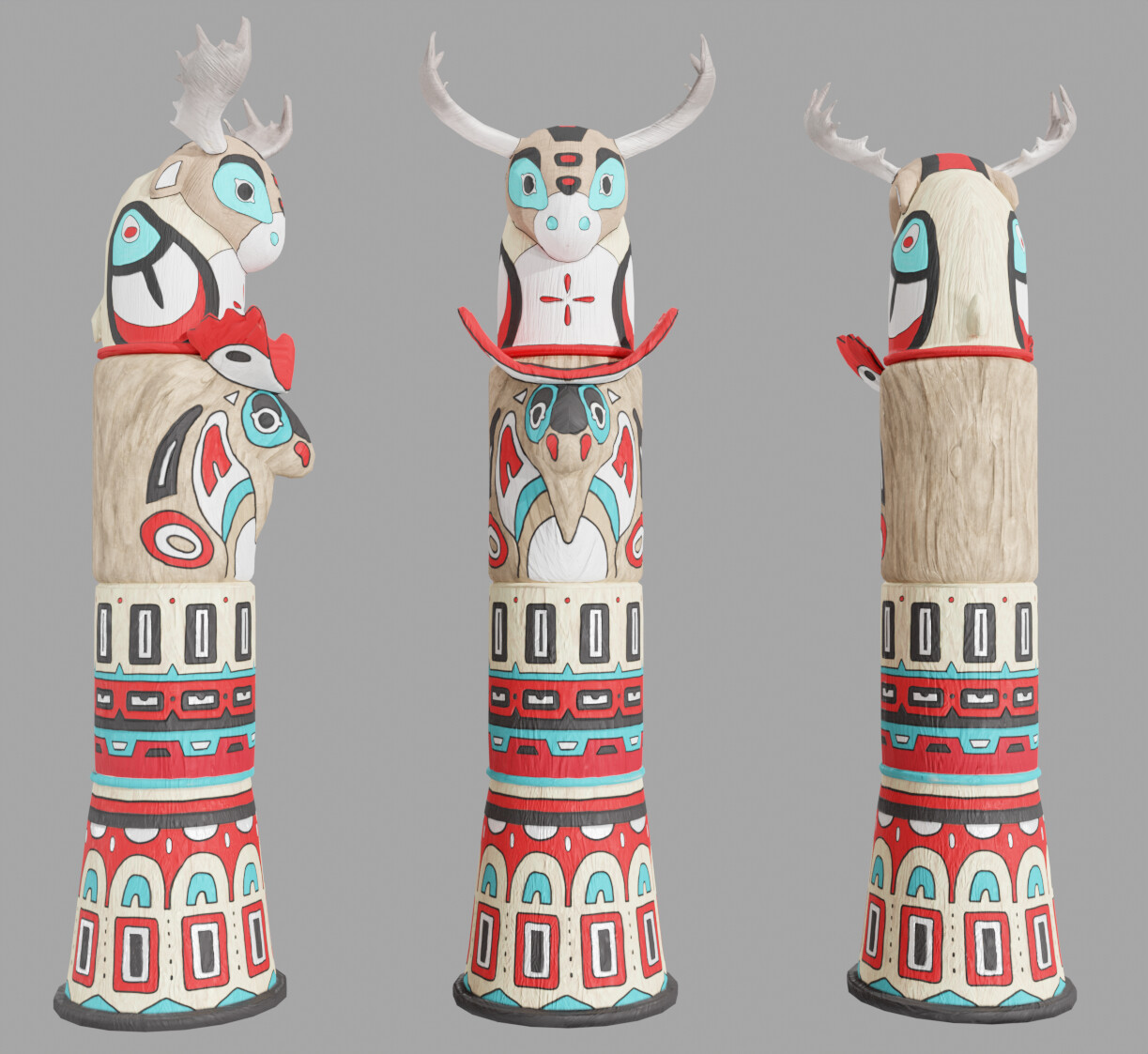 ArtStation - Moose Totem