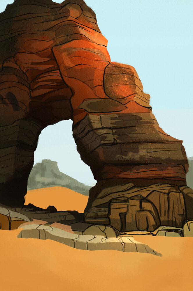 ArtStation - rock arch