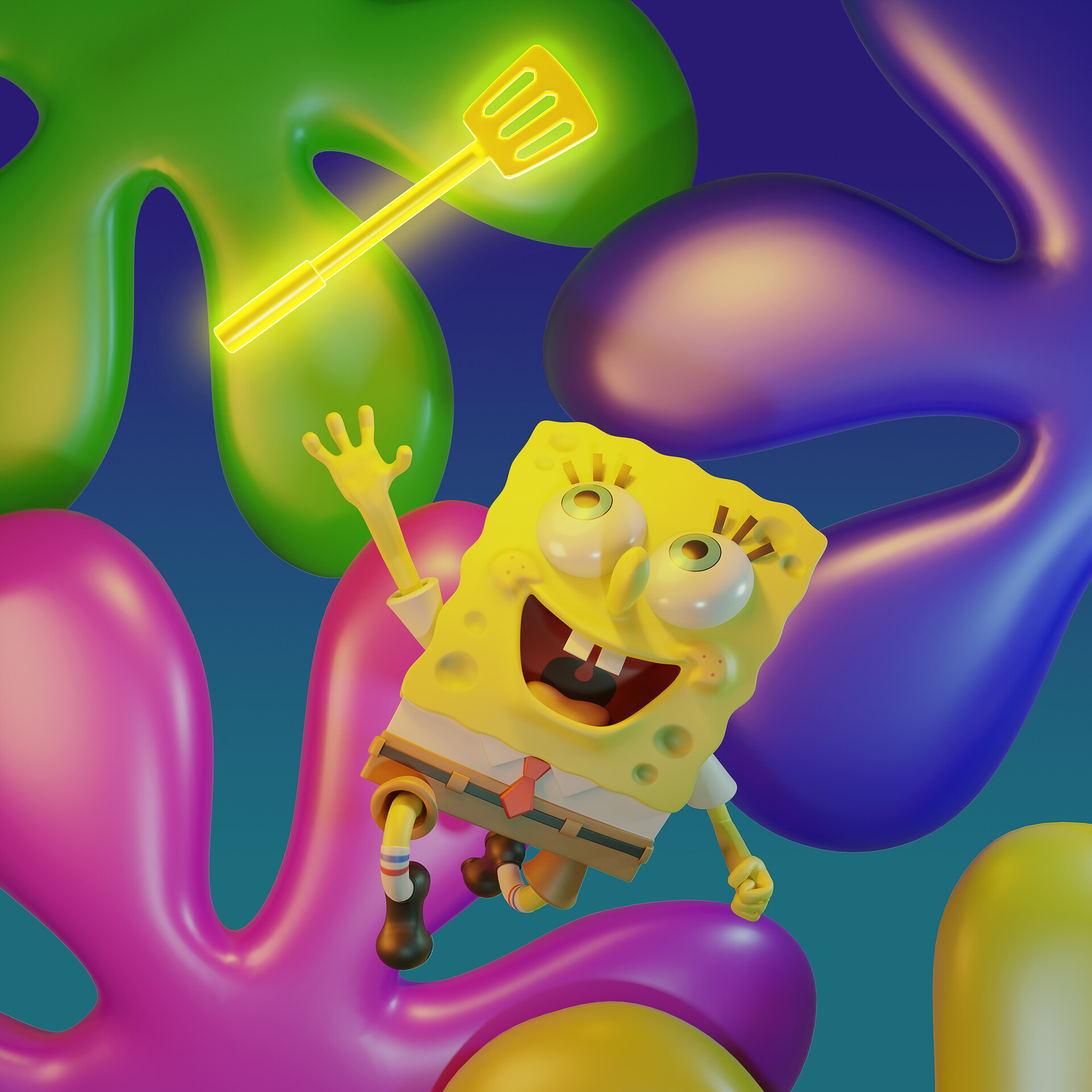 ArtStation - SpongeBob Render