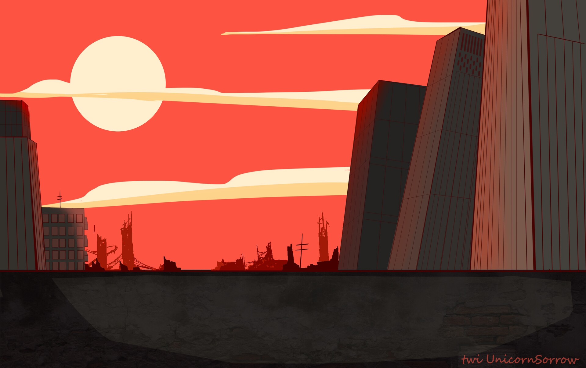 ArtStation - red city