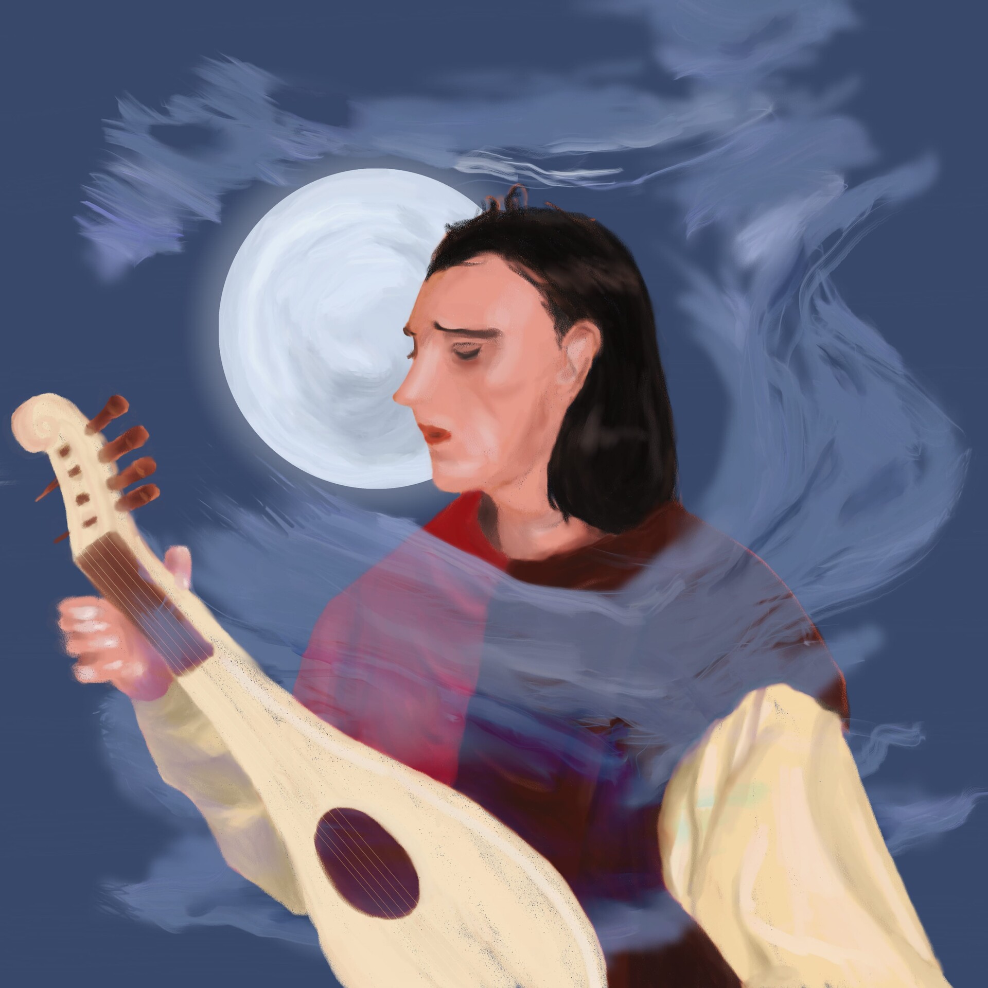 ArtStation - Bust-up Portraits of a Mystic Bard