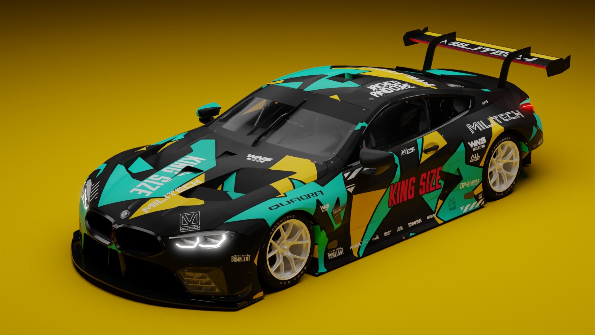 ArtStation - BMW M8 GTE Cyberpunk 2077 King size livery