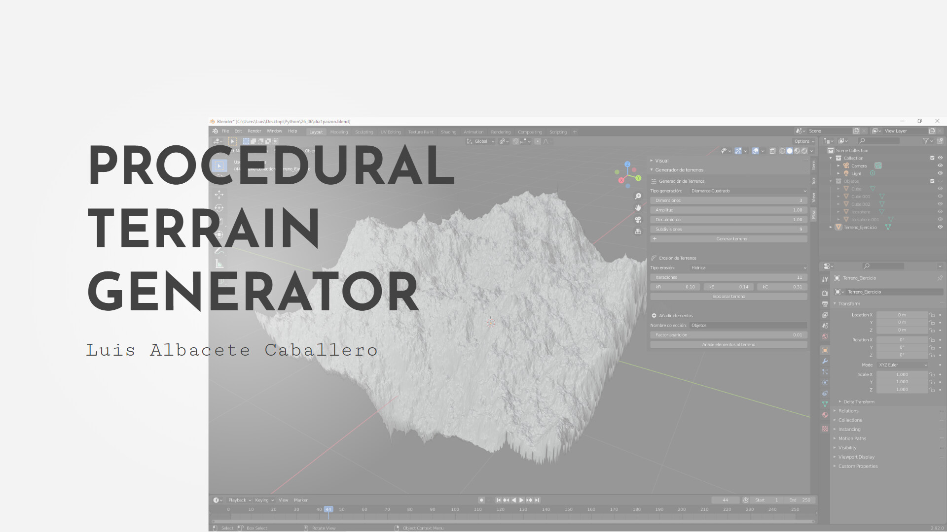 ArtStation - Procedural terrain generator
