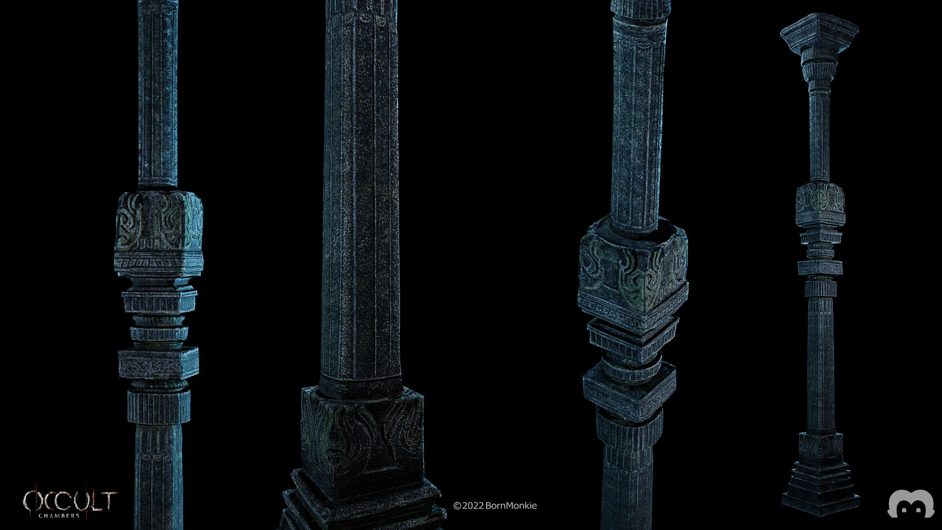 Rehyansh Verma(Deepak) - Occult Chambers-Pillars -UE5-UNREAL ENGINE (Assets sculpt) |breakdown|