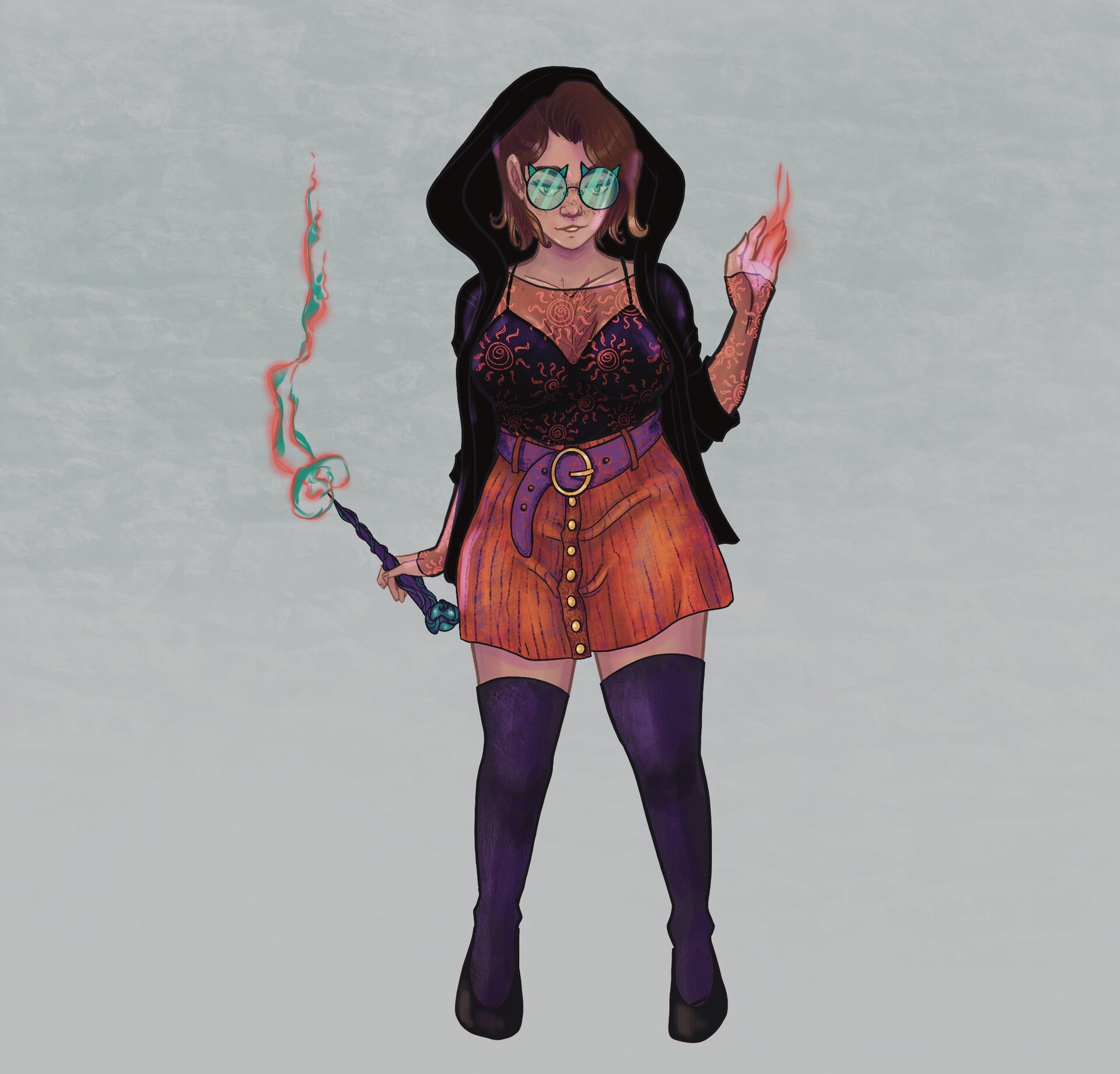 Black Canvas - Yria-modern witch / concept art