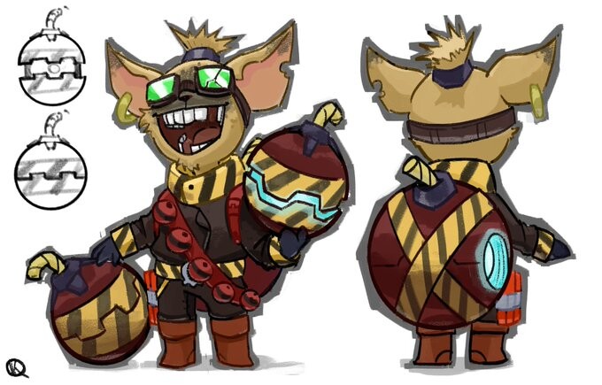 ArtStation - League of Legends - Fan visual rework Ziggs