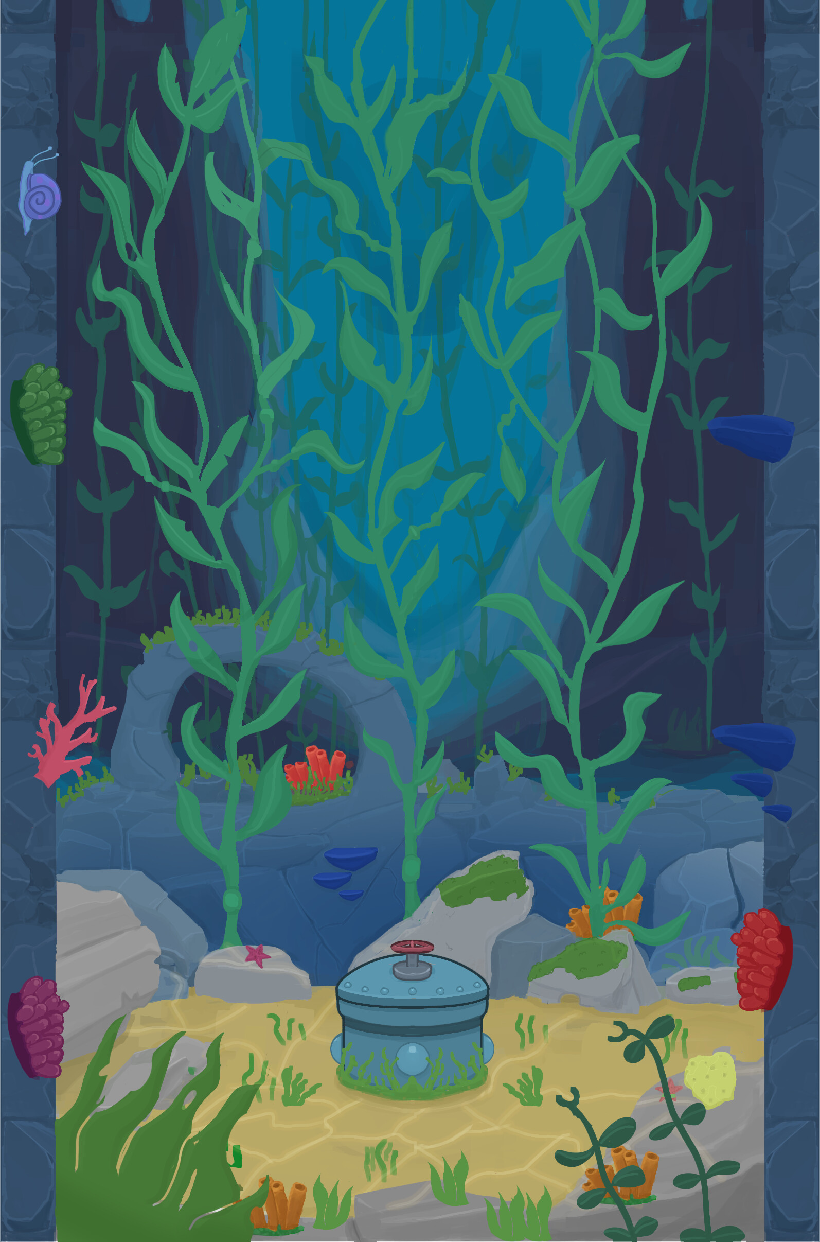 ArtStation - Ocean Level for Mobile Game