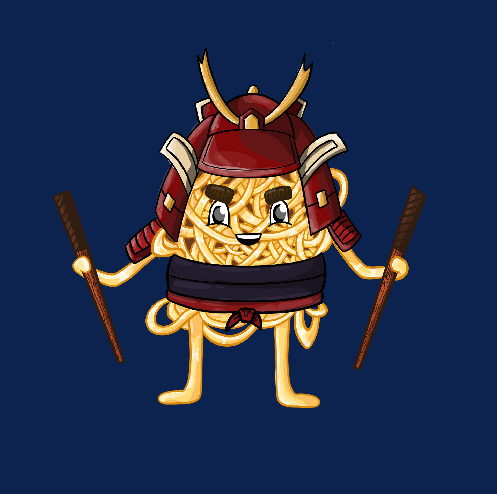 ArtStation - Noodle san: brand character