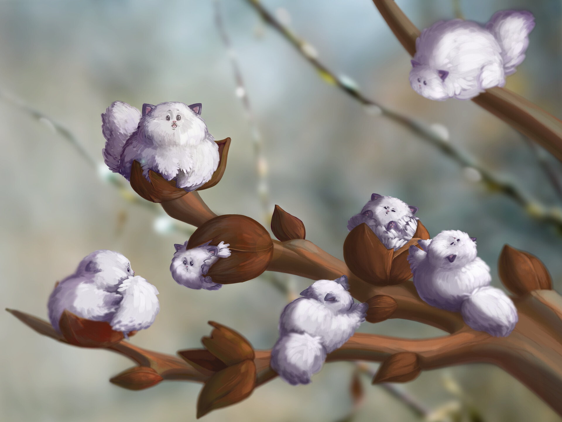 ArtStation - Willow cats