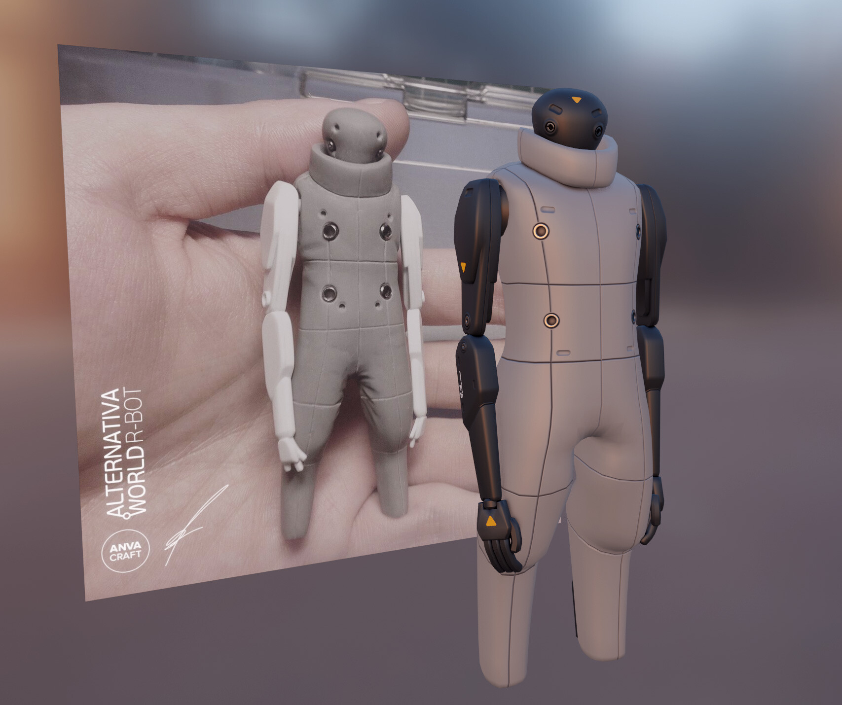 ArtStation - Q-Bot Blender Model