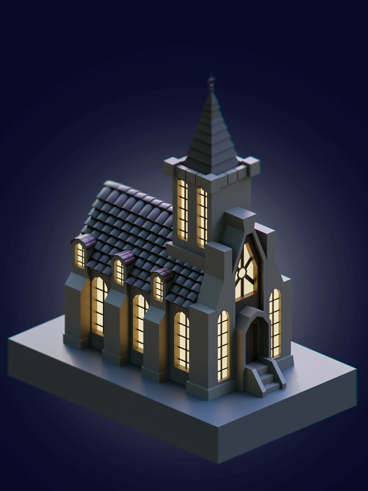 ArtStation - Isometric Church