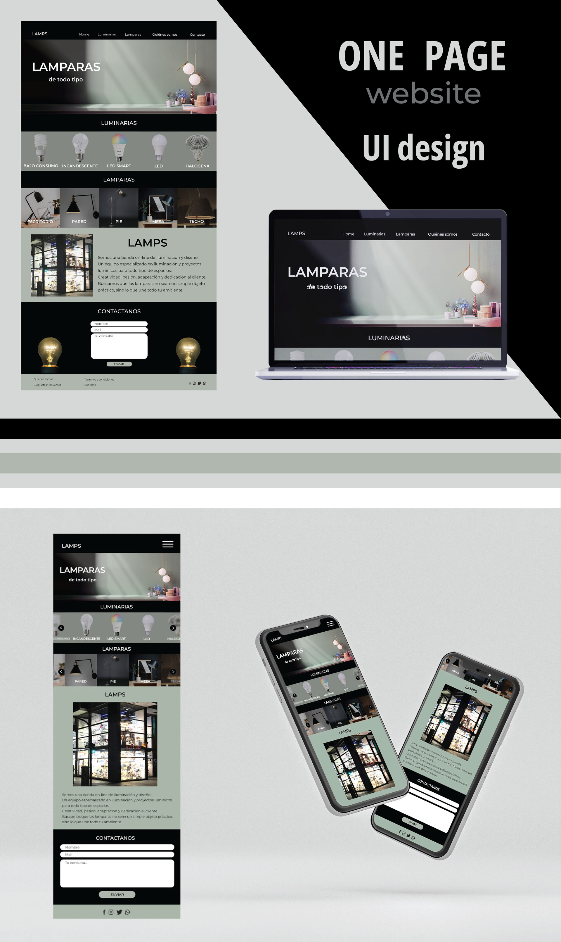 ArtStation - UI Design - One Page