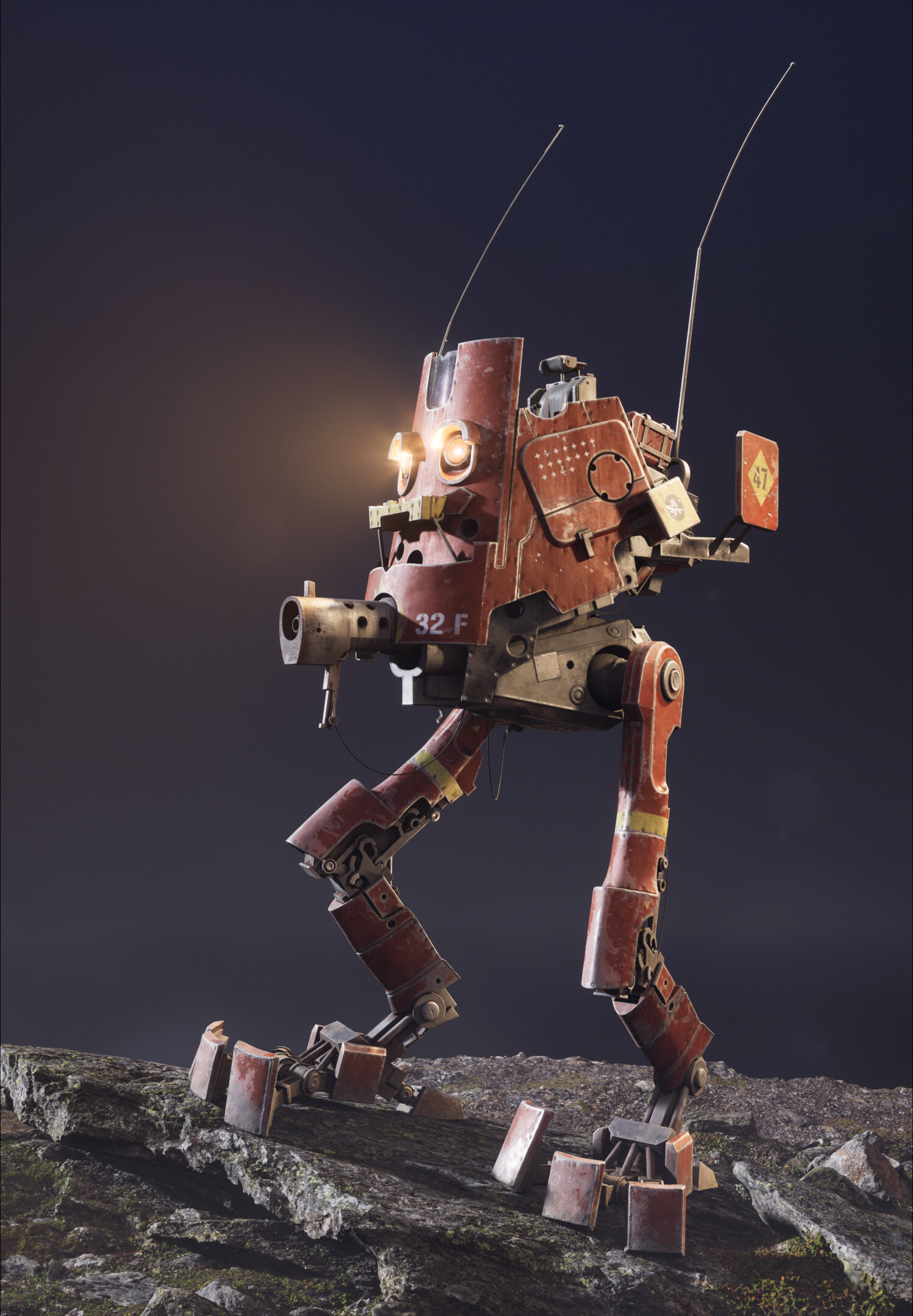 Daniel Strickland - Environment Artist - Flamethrower Mech