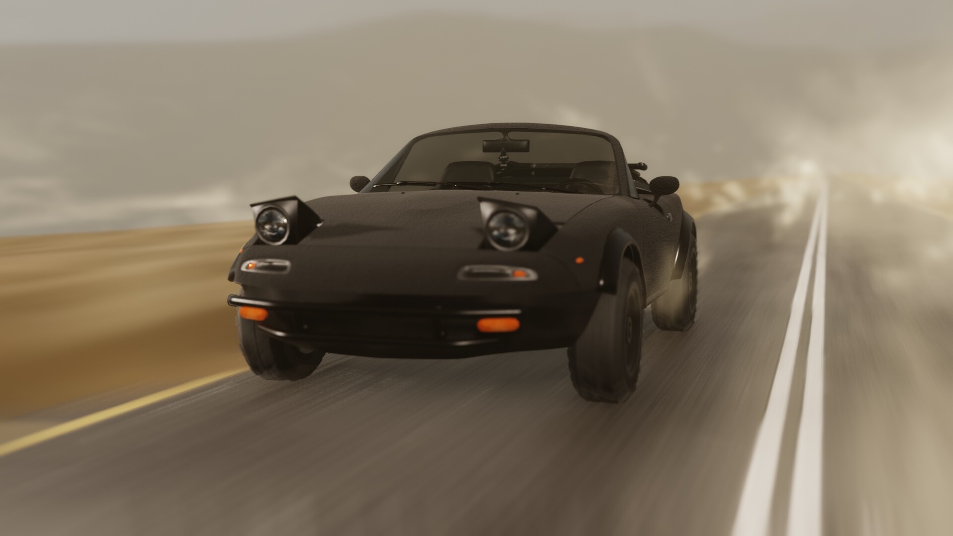 ArtStation - Flying miata