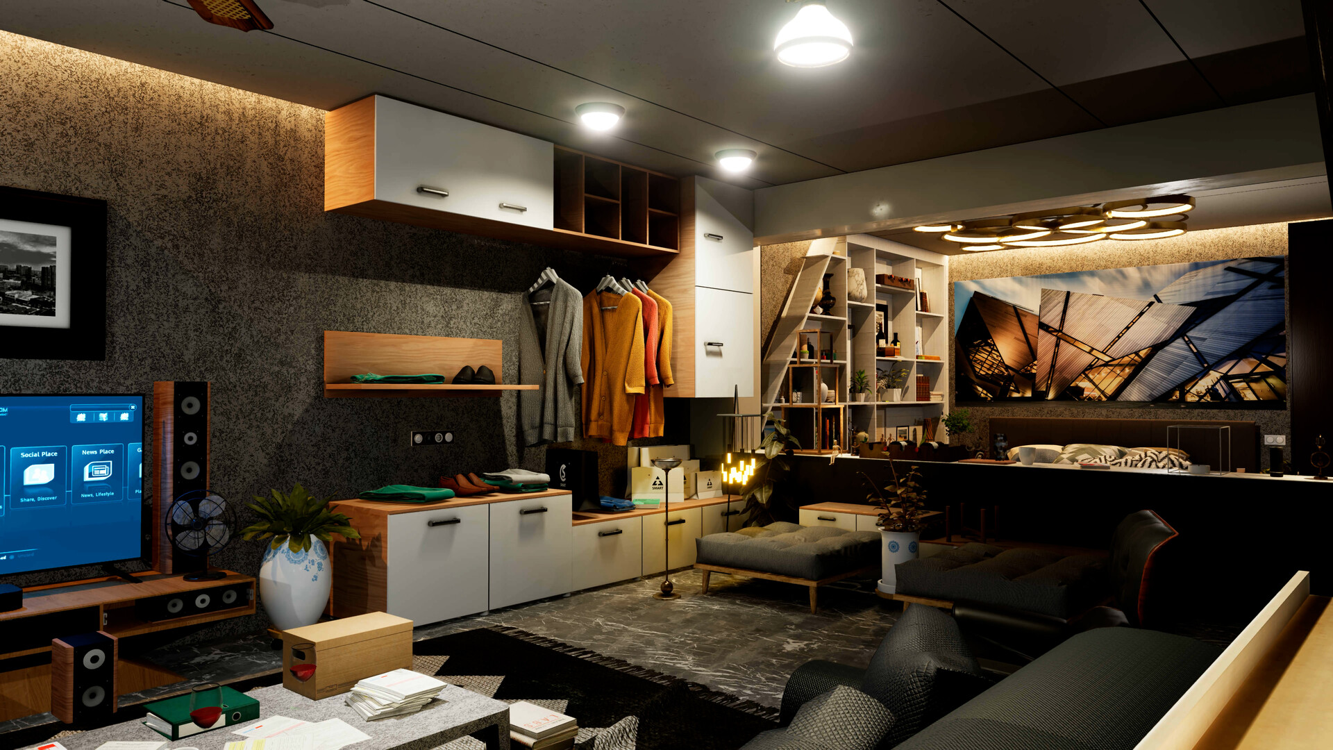 Lehusha Ivan - Modern Interior - Real-Time Lumen 8k and 60 fps project ...