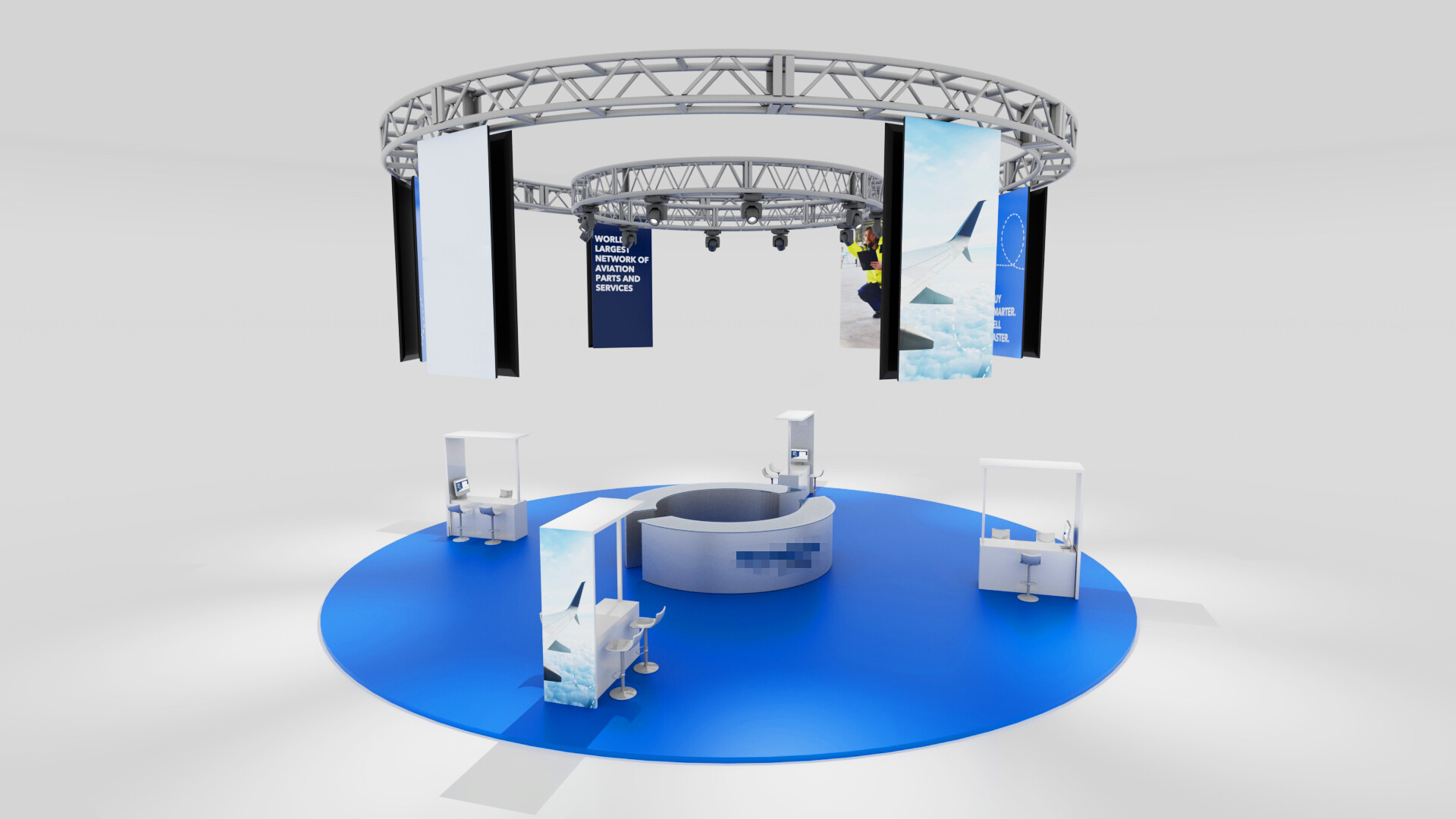 ArtStation - Expo Booth Concept - Blue