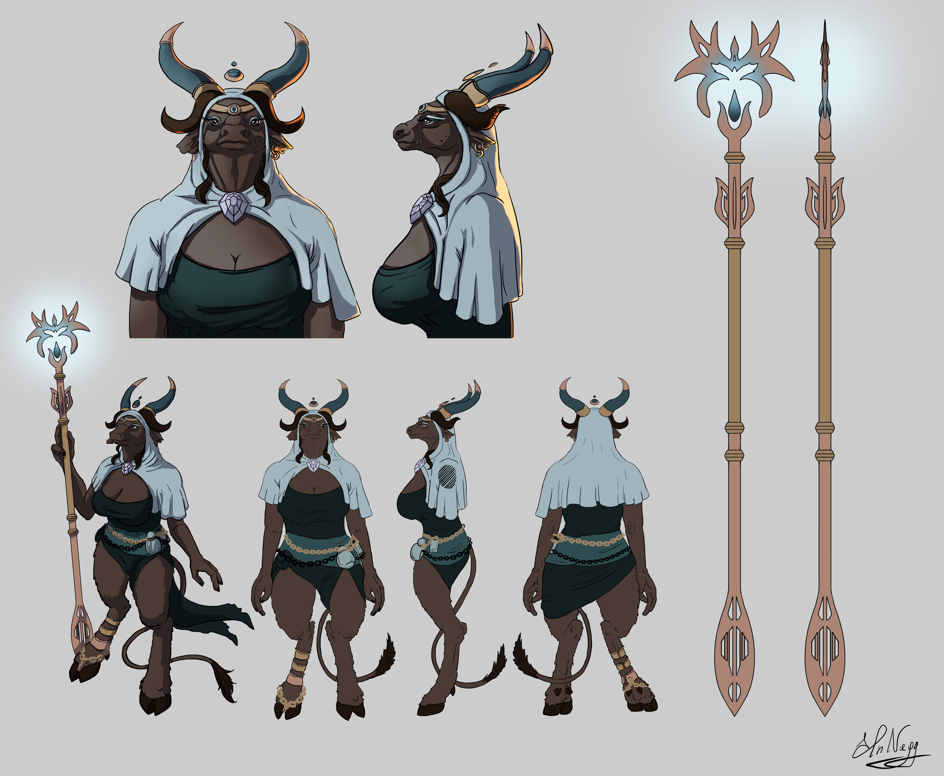 ArtStation - Priestess of the Temple of Fertility.