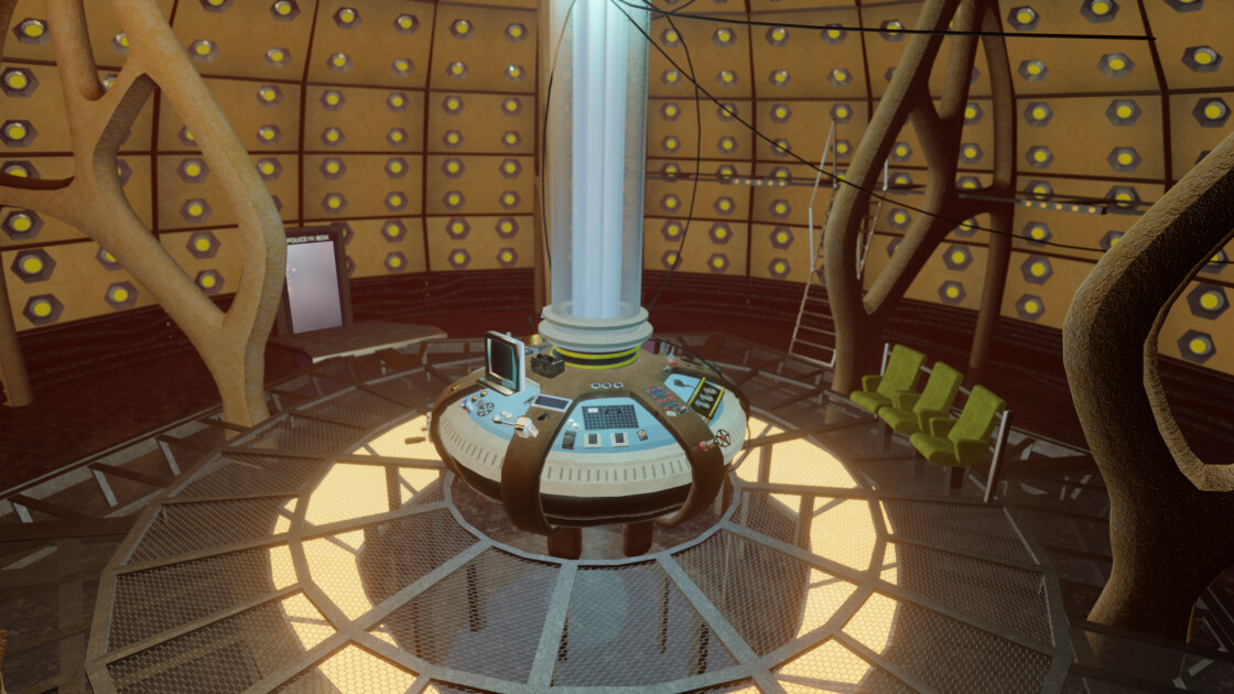 Cartoon Tardis Inside