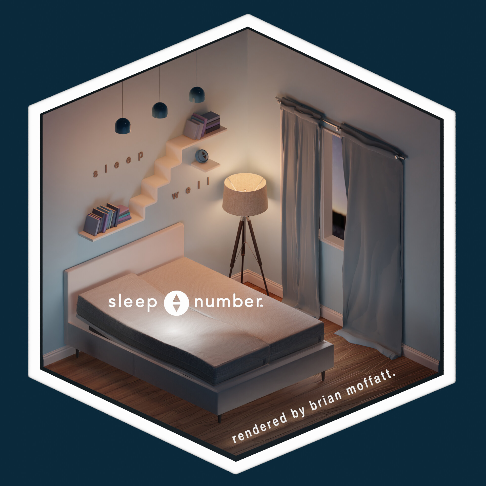 ArtStation - EVERYDAY - Sleep Number Bedroom