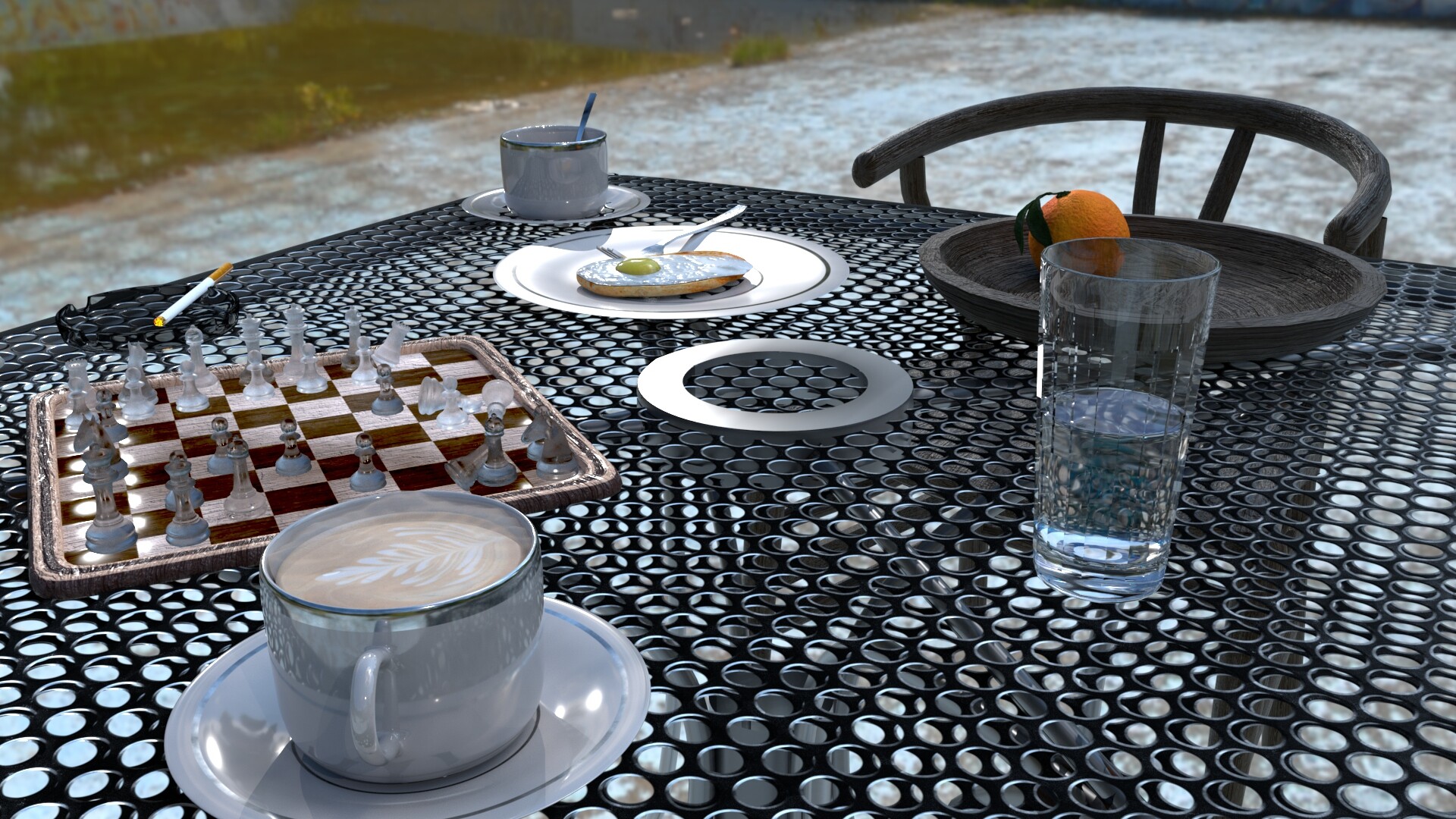 ArtStation - Breakfast, cigarettes and chess