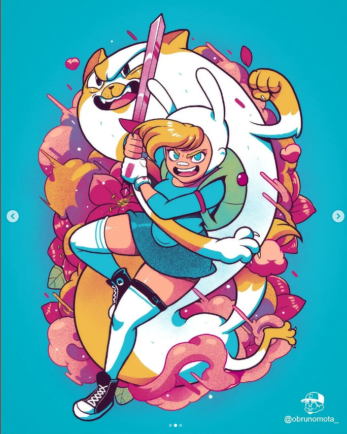 Adventure Time Anime Finn And Fionna