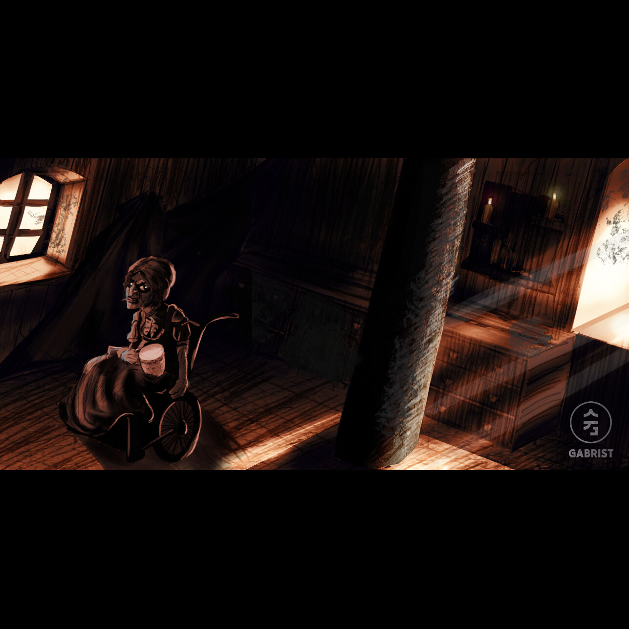 ArtStation - Wheelchair Witch