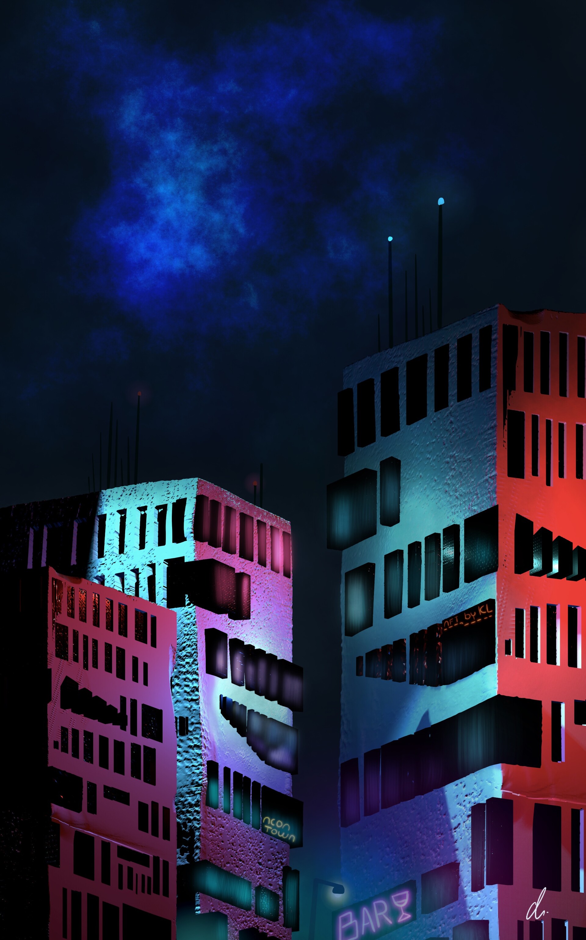 ArtStation - Neon Town