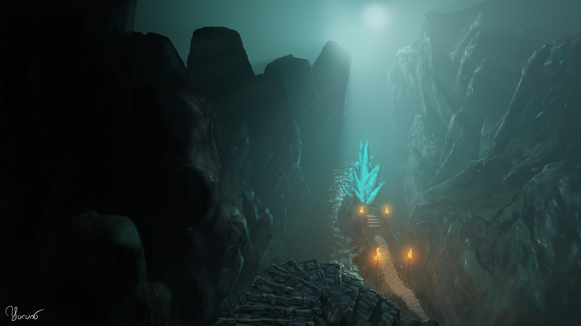 ArtStation - Etherite cave