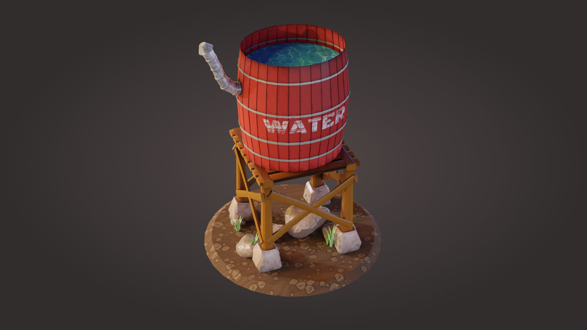 ArtStation - Stylized Water Tank...