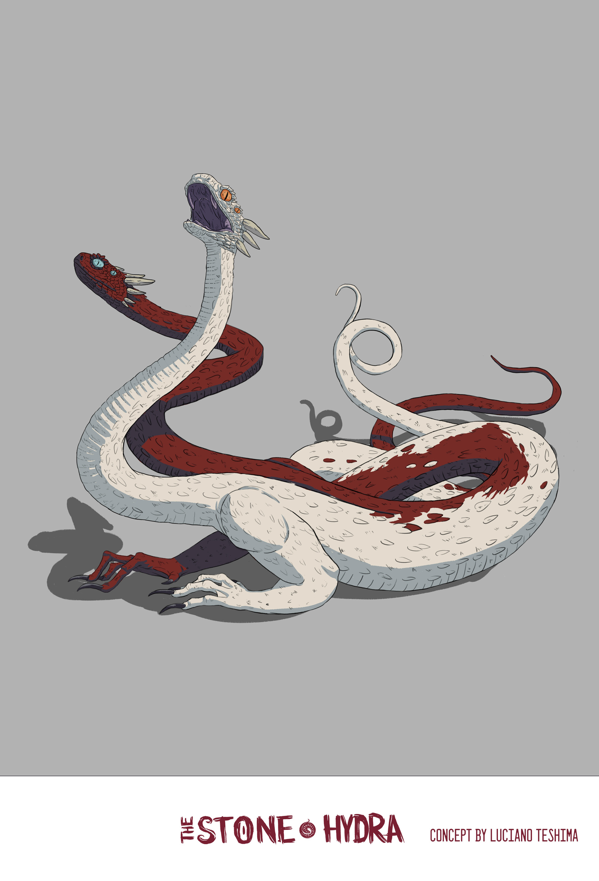 Luciano Teshima - The Stone Hydra - bestiary