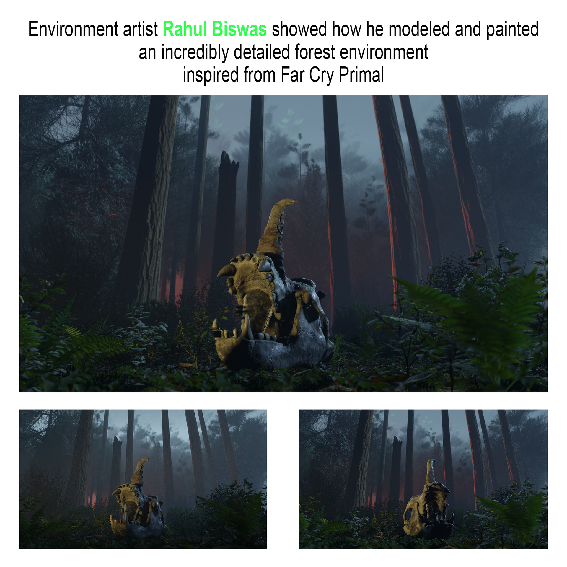 ArtStation - A Far Cry Primal forest Scene
